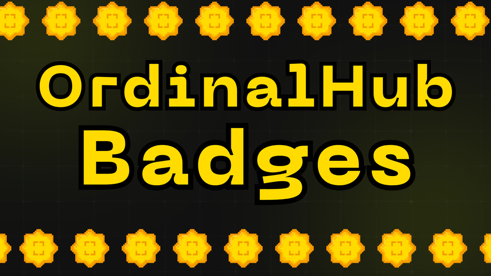 Bitcoin Ordinals Collection Badges